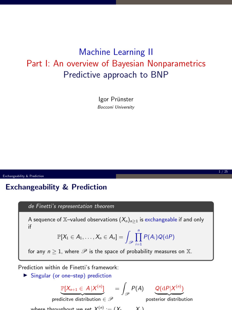 3 Prediction Handout Pdf Sampling Statistics Estimator