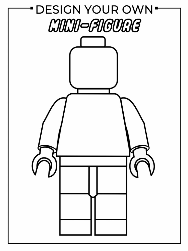 Design Your Own Mini Figure Coloring Page | PDF