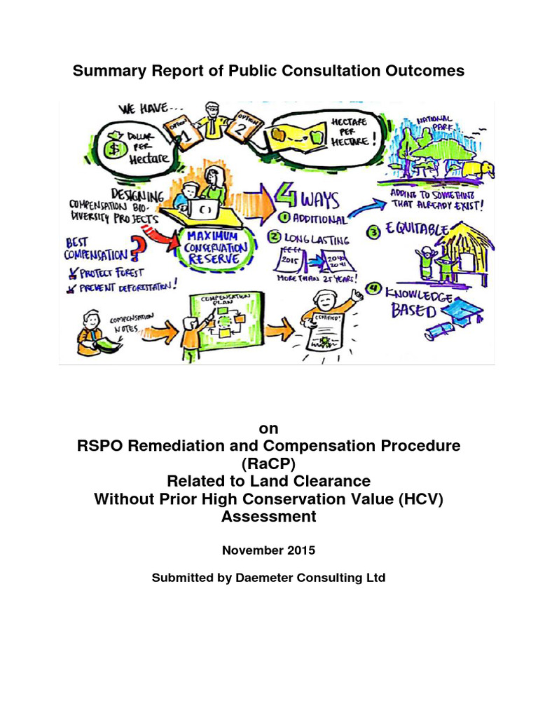 RSPO Remediation Consultation Summary | PDF