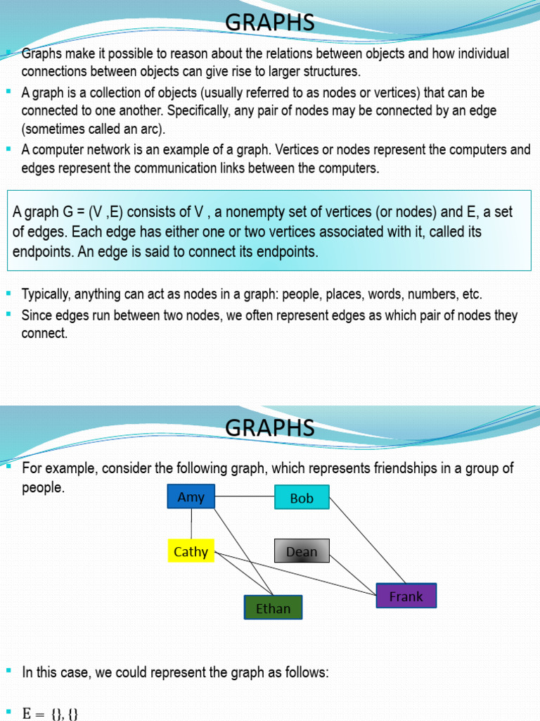 Graphs Lecture Notes Pdf Vertex Graph Theory Mathematics