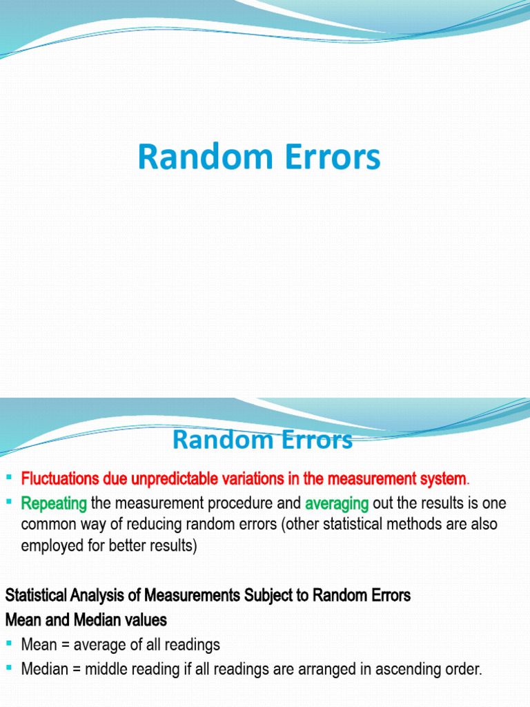 Random Errors | PDF | Language Arts & Discipline