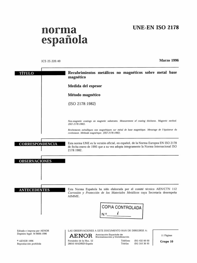 2178 Une-En Iso | PDF