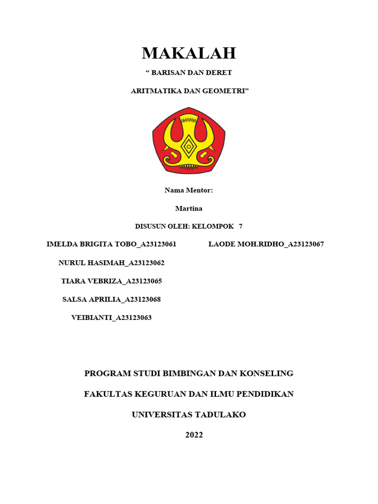 Makalah Barisan Dan Deret | PDF