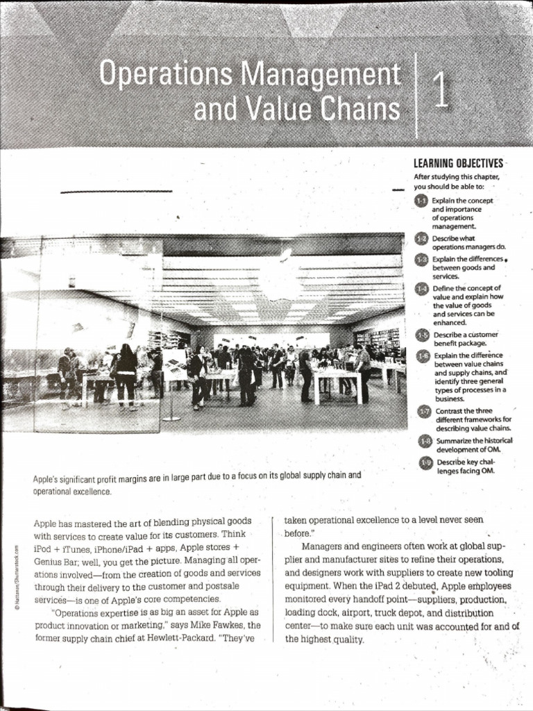 OM (Chapter 1 and 2) | PDF