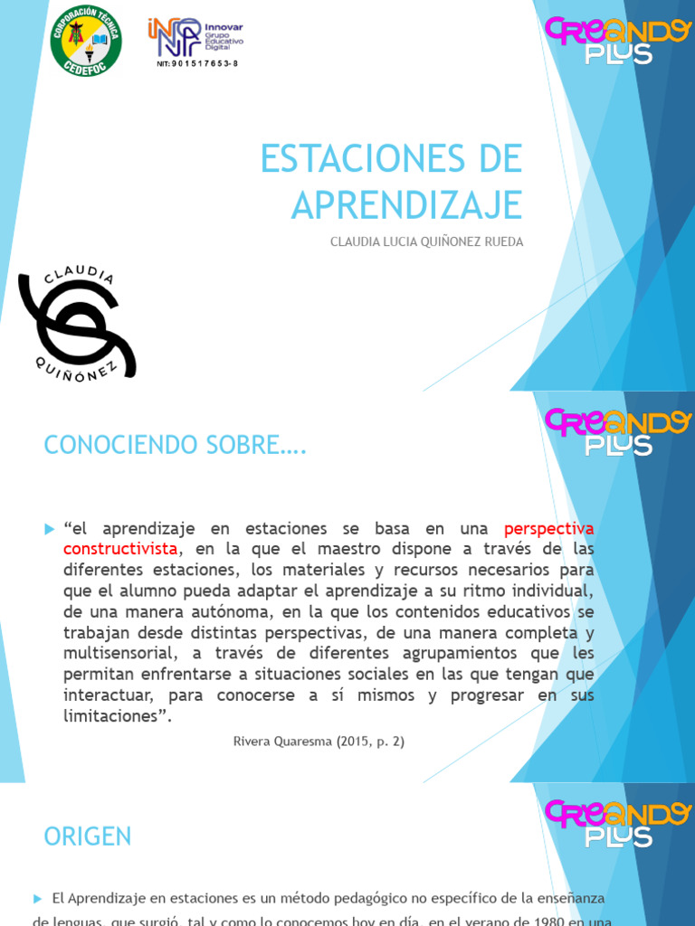 Estaciones de Aprendizaje | PDF | Evaluación | Aprendizaje