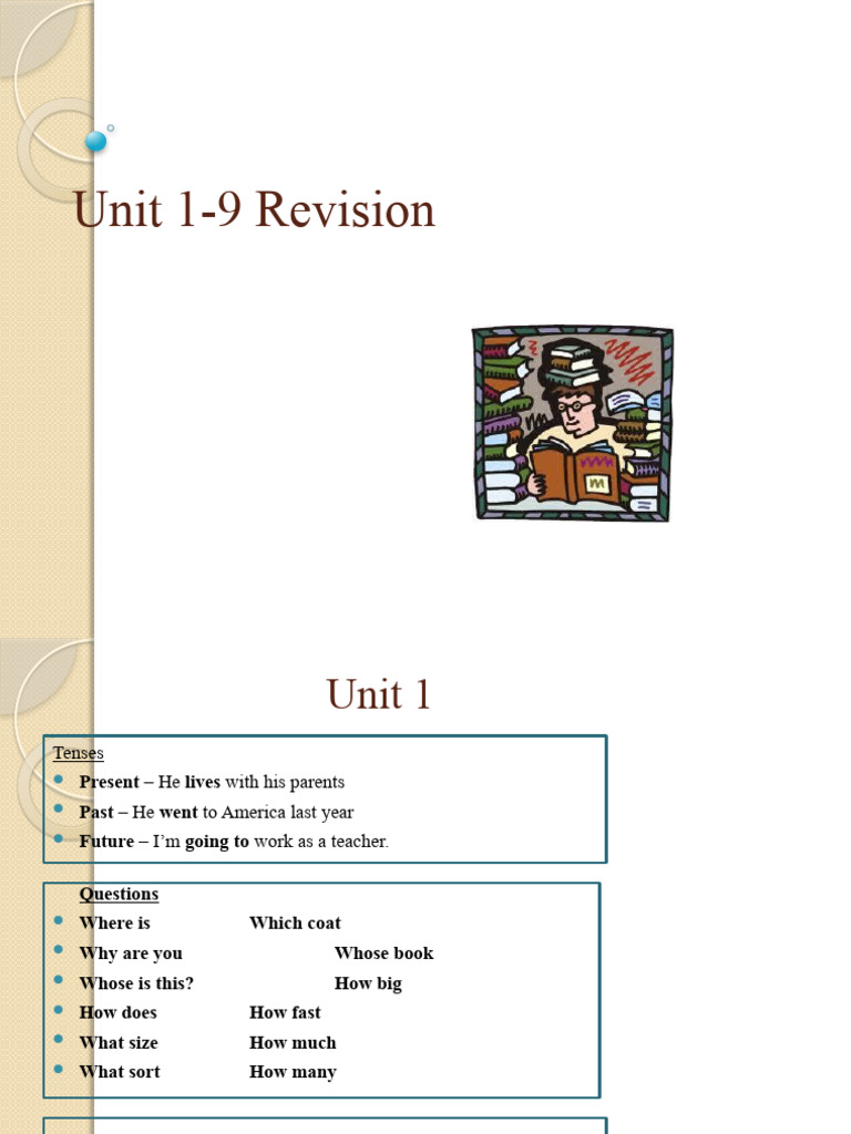 Unit 1-7 Revision | PDF
