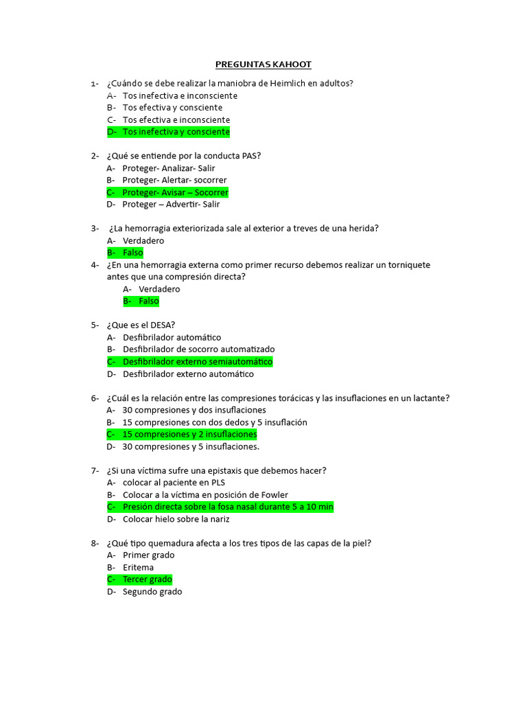 PREGUNTAS KAHOOT-Tarea | PDF