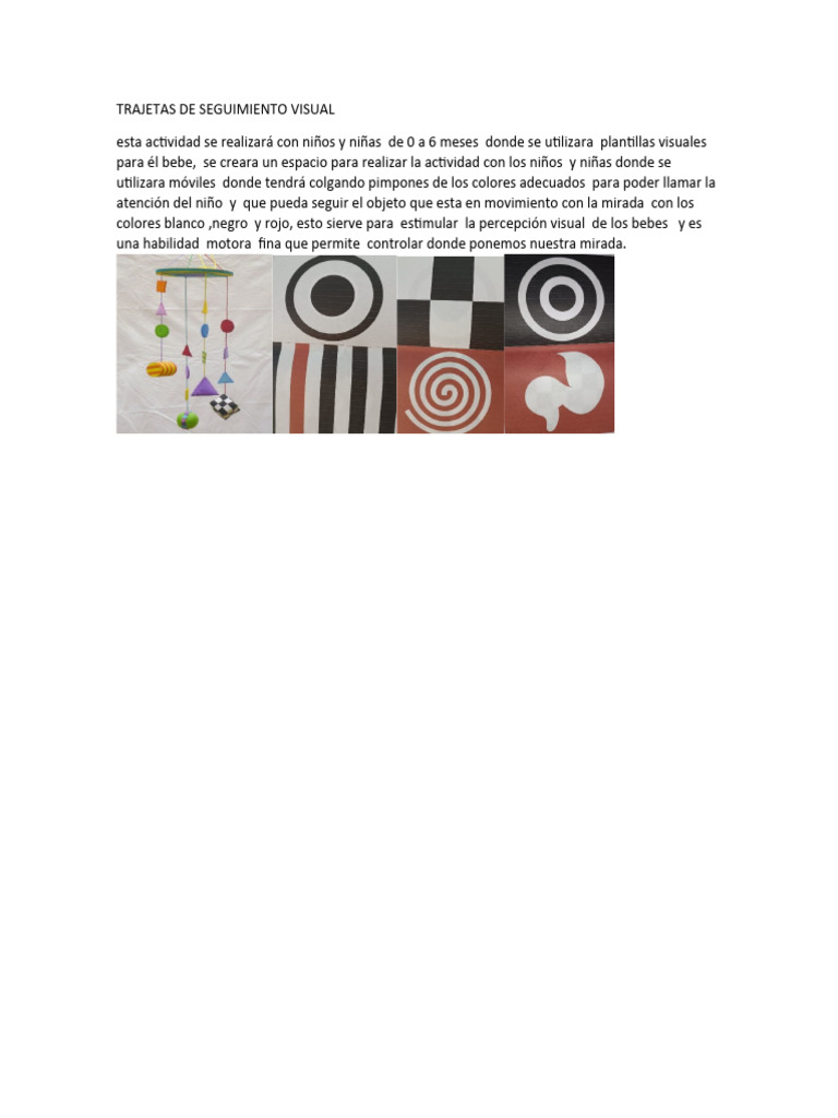 Trajetas de Seguimiento Visual-Planeacion | PDF