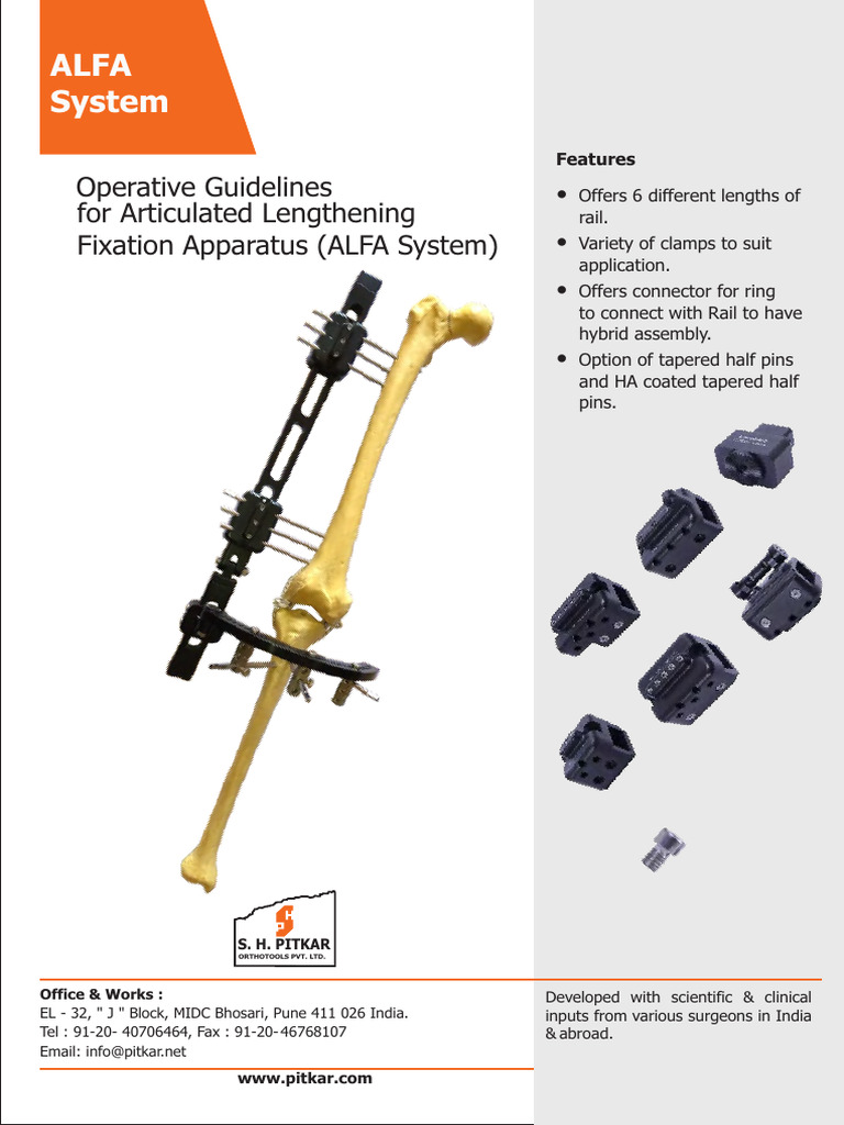 ALFA Rail System | PDF | Knee | Screw
