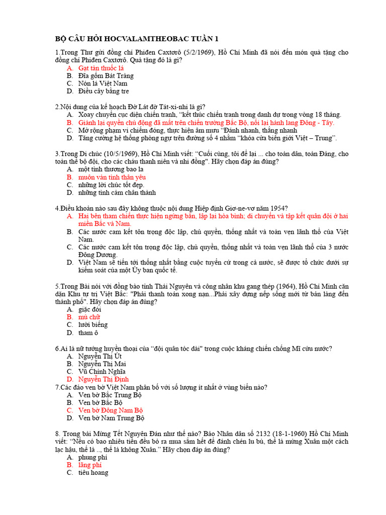 Ho - C-Va - La - M-Theo-Ba - C-Tua - N-1.docx Filename - UTF-8''Học-và-làm-theo-Bác-Tuần-1 | PDF