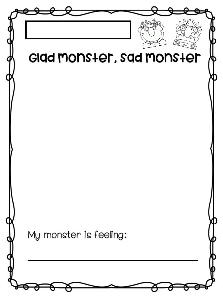 Ficha Glad Monster Sad Monster | PDF