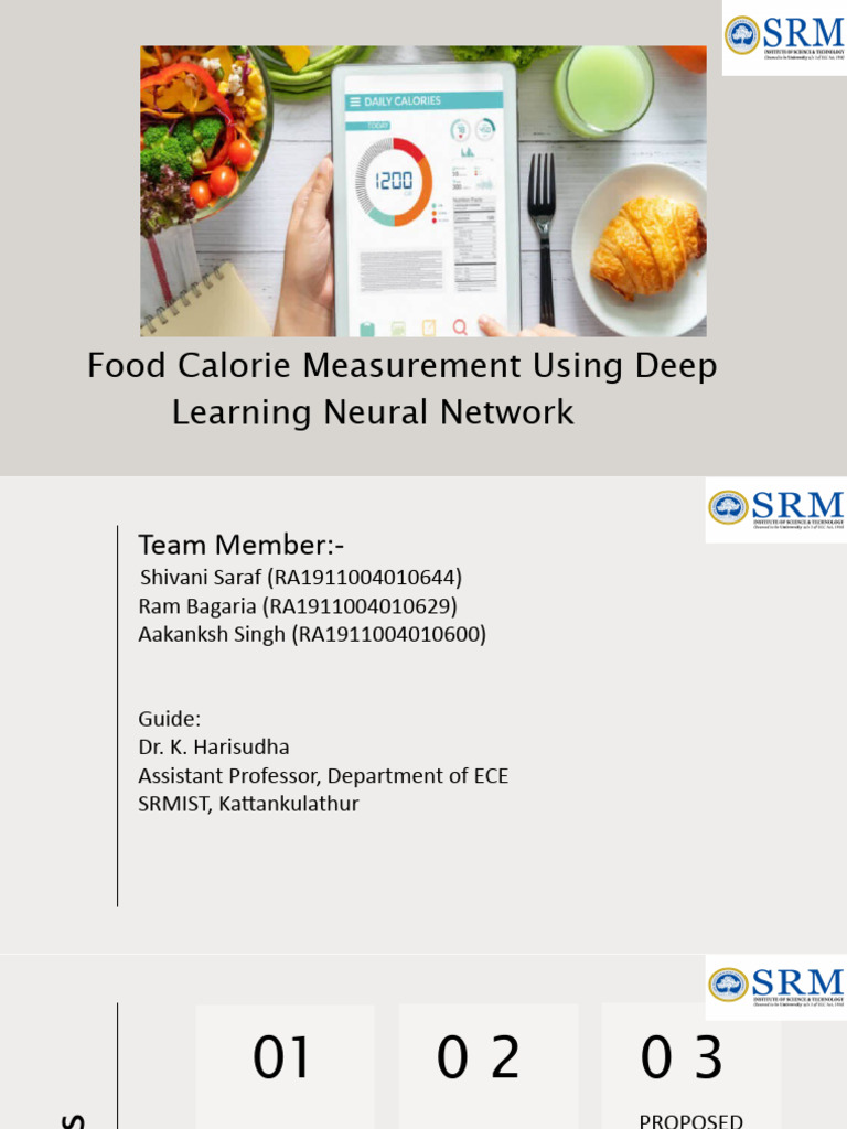 Food Calories Measurement | PDF