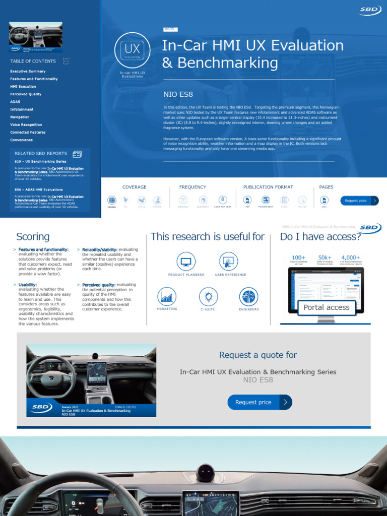 635 (21i) Preview - NIO ES8 HMI UX Evaluation Report | PDF | Usability | User Experience
