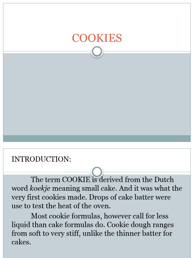 Cookies | PDF | Cakes | Desserts