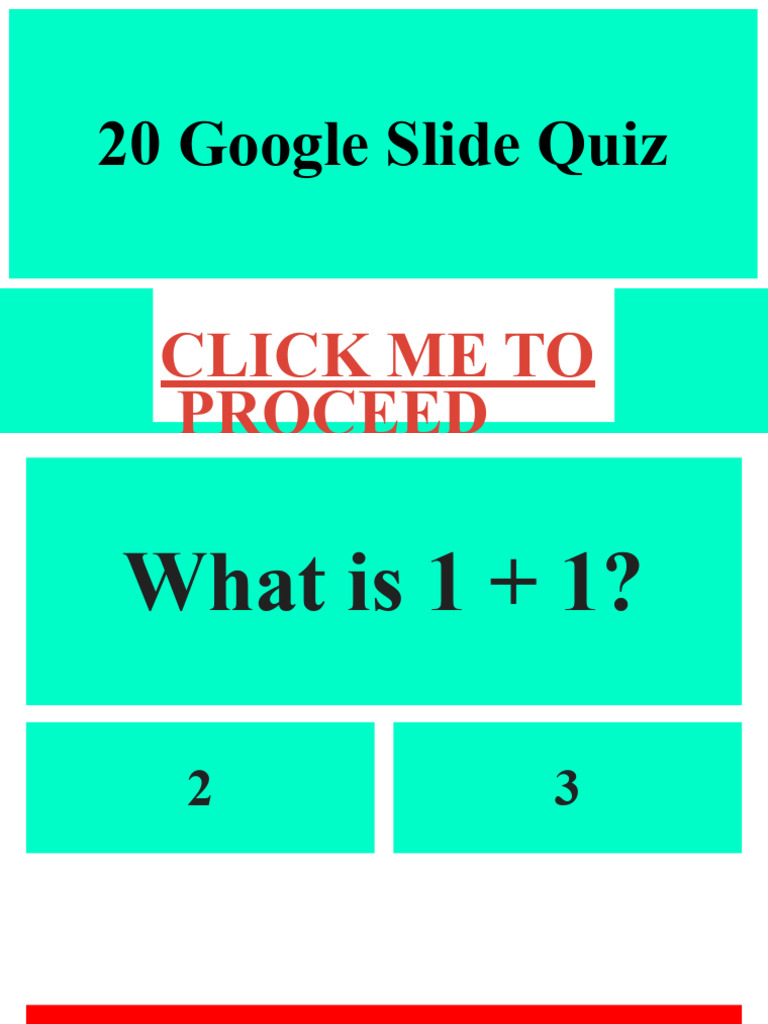 20 Google Slide Quiz | PDF
