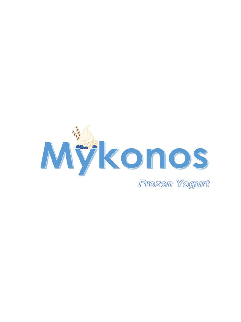 Mykonos Frozen Yogurt | PDF | Nutrición | Dieta y nutrición