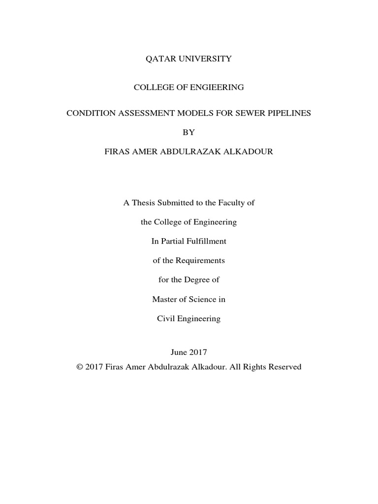 Condition Assessment Models For Sewer Pipelines | PDF | Artificial Neural Network | Artificial ...