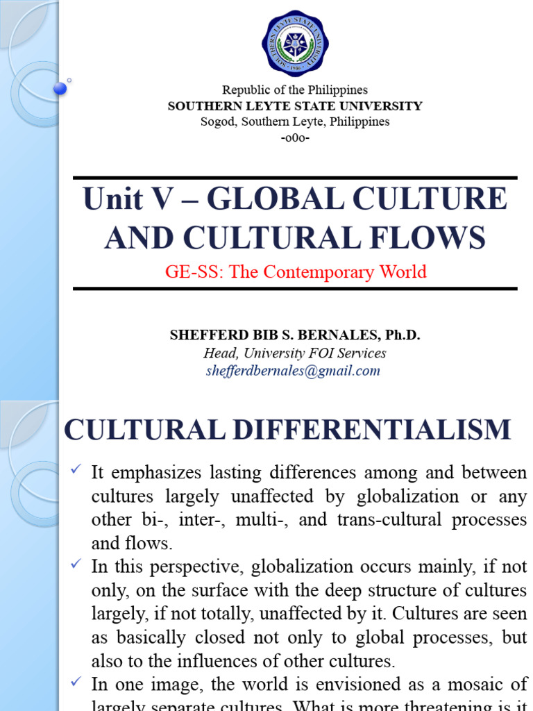Unit V Global Culture and Cultural Flows | PDF | Jews | Globalization