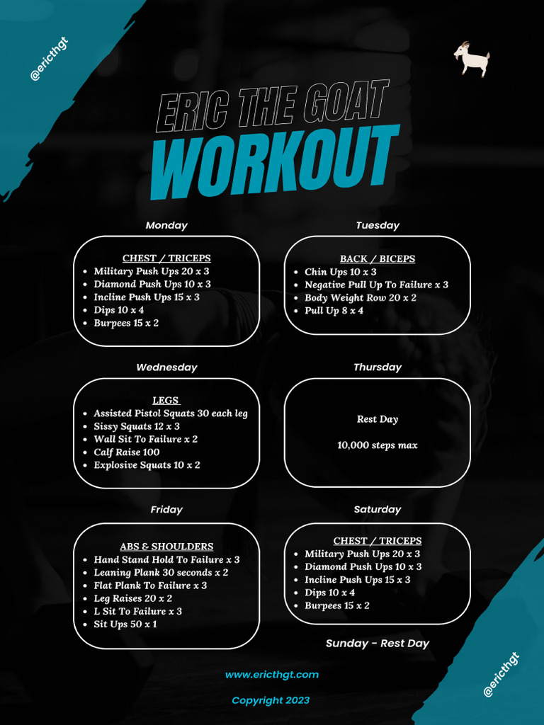 Eric The Goat Workout | PDF