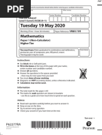 Maths Paper 2 Edexcel 2025 | PDF | Area | Mathematics