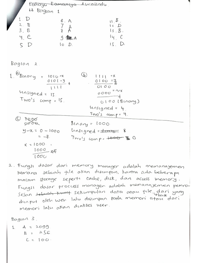 Jawaban UTS Arsikom | PDF Jawaban UTS Arsikom | PDF