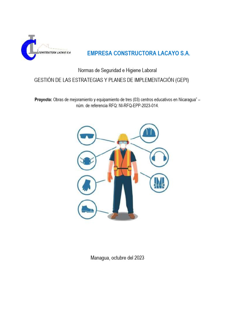 HSSE Constructora Lacayo | PDF