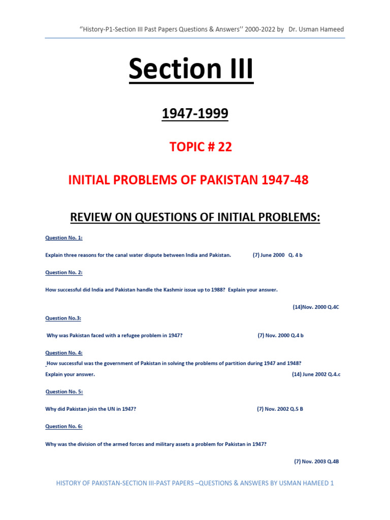 PP Section 3 | PDF | Pakistan | Partition Of India