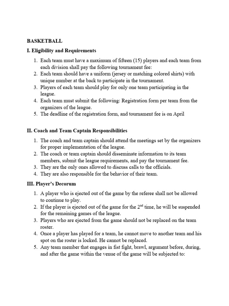 Sabella Rules | PDF | Team Sports | Sports Rules And Regulations