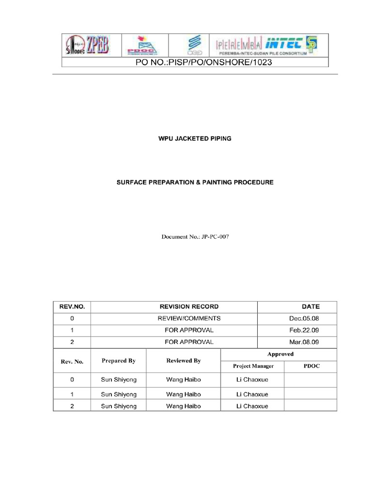 Painting Procedure Pdf