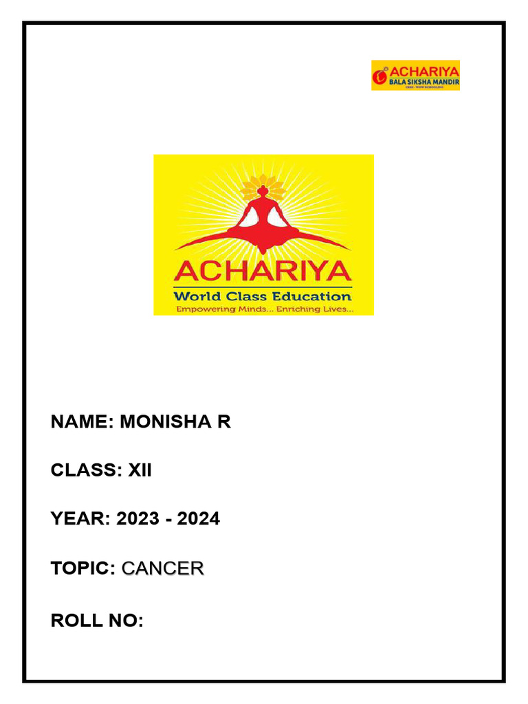 Eng Project XII - R. Monisha | PDF