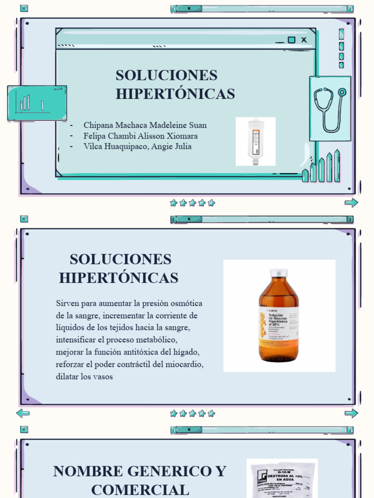 Soluciones Hipertónicas | Descargar gratis PDF | Medicamentos con ...