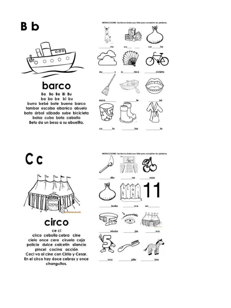 Completar Silabas | PDF