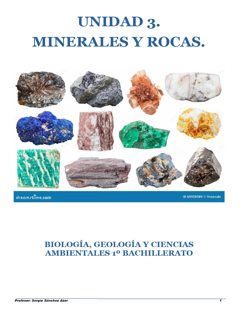 Minerales y Rocas: Conceptos Clave | PDF | Roca (geología) | Minerales