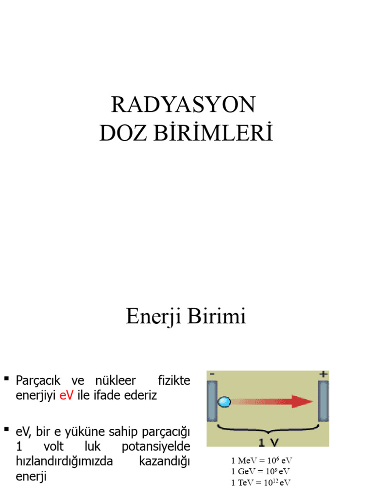 Radyasyon Doz Birimleri | PDF