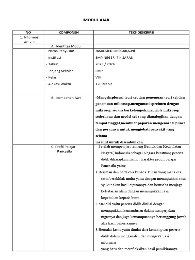 Kelebihan dan Kekurangan Spesialisasi Sel | PDF