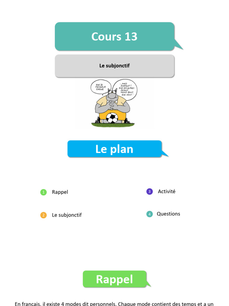 Différences entre subjonctif et conditionnel | PDF | Conjugaison ...