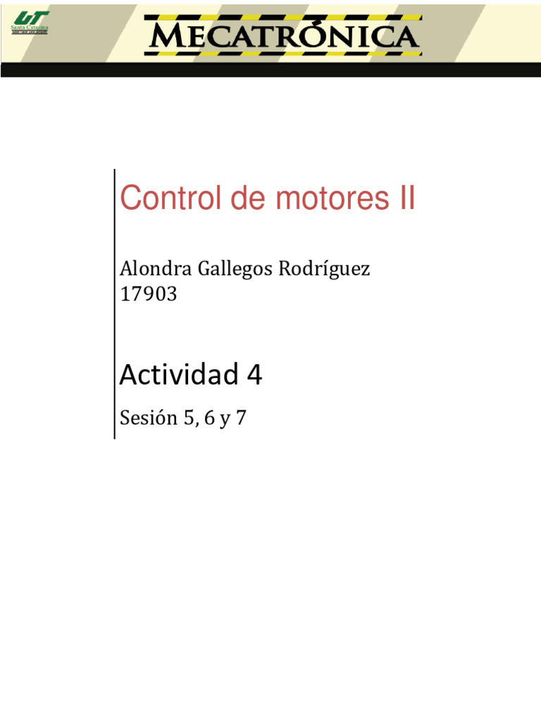 MECA_CM2_Act4_AGR | PDF | Motor eléctrico | Corriente eléctrica