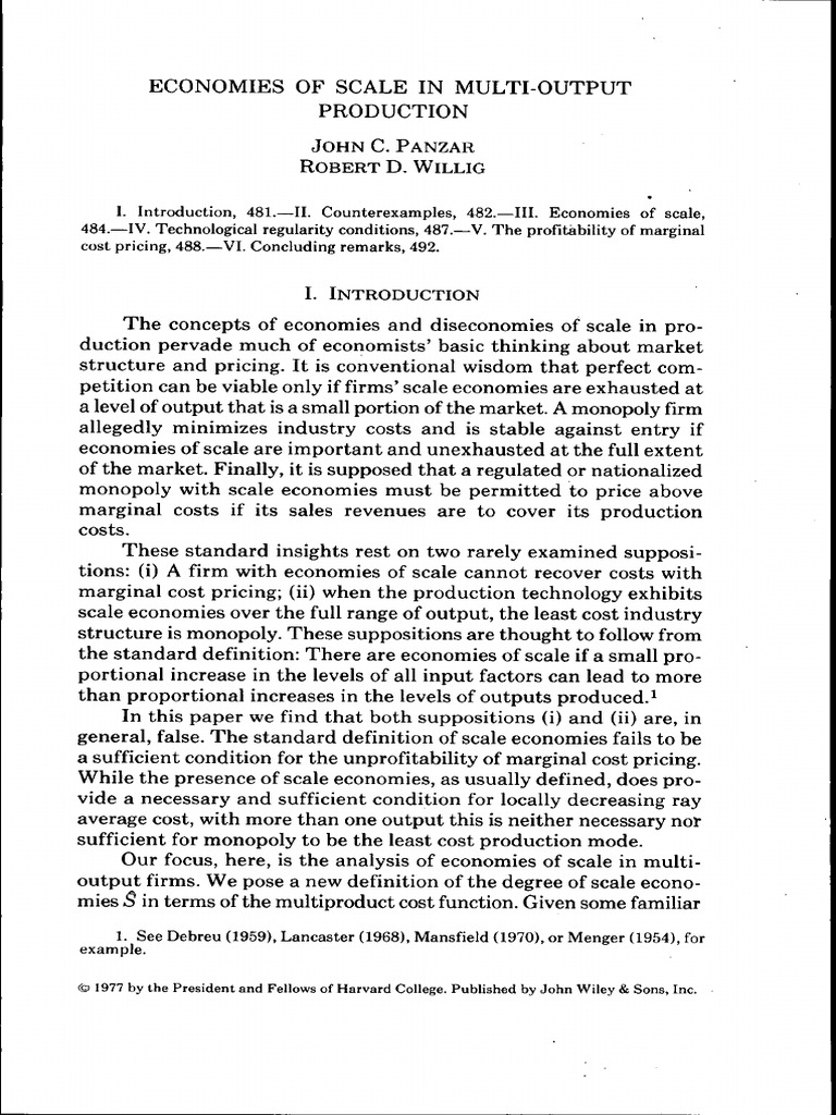 Econ of Scale | PDF | Economies Of Scale | Monopoly