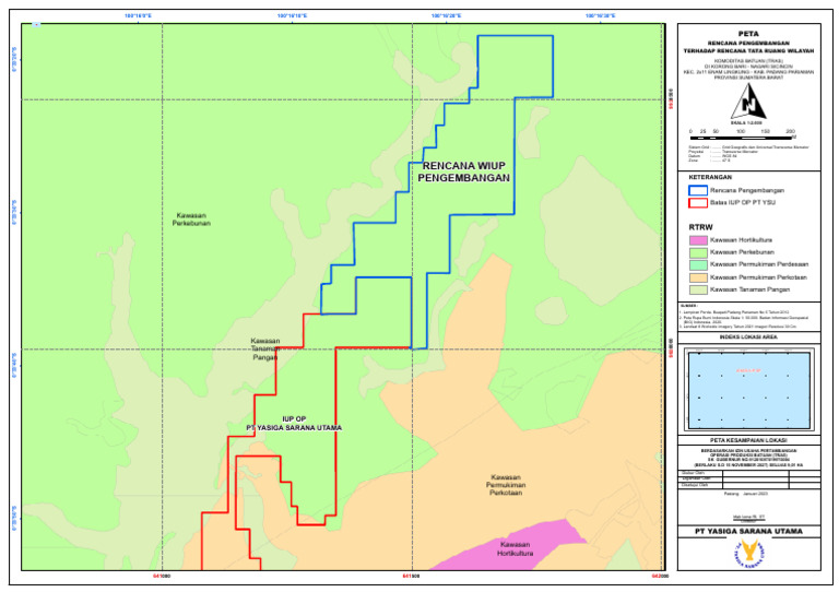 Peta Pengembangan terhadap RTRW | PDF