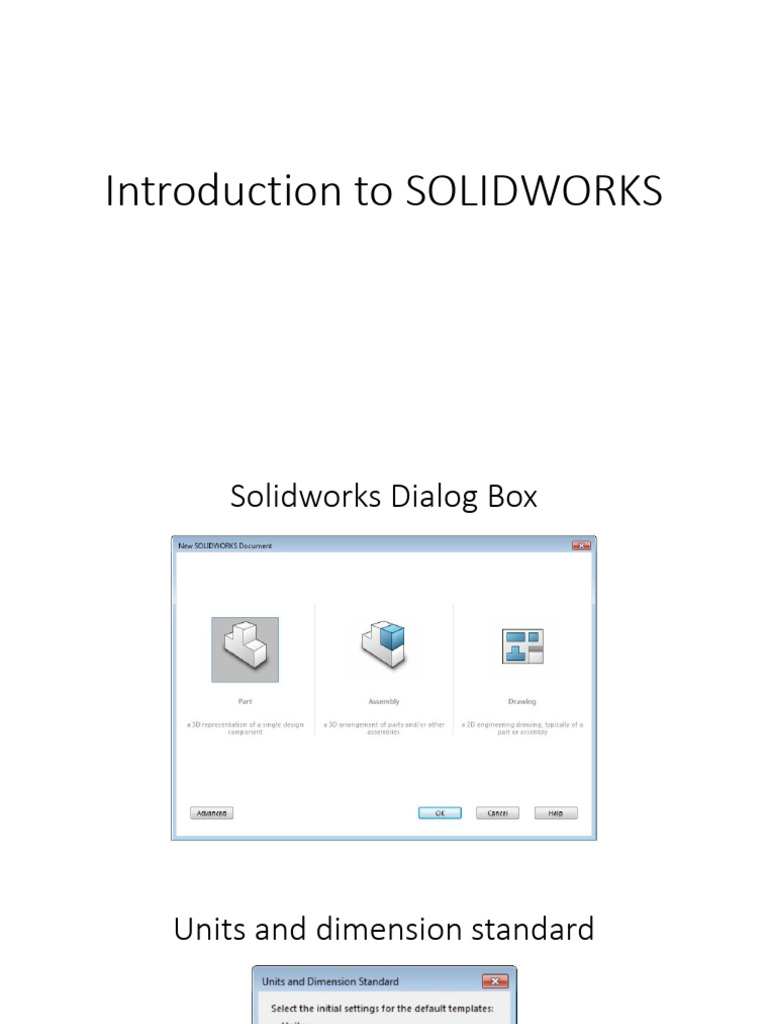 Introduction To Solidworks | PDF