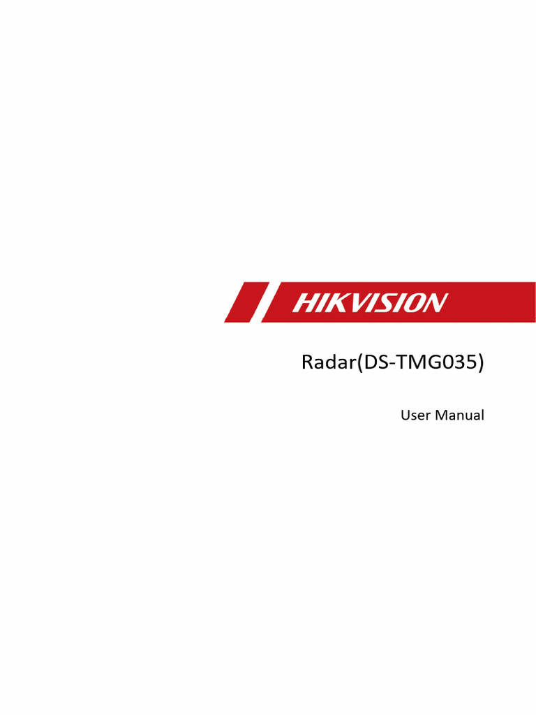 Baseline Radar-DS-TMG035 User-Manual V1.0.0 20230901 | PDF | Radar | Wi Fi