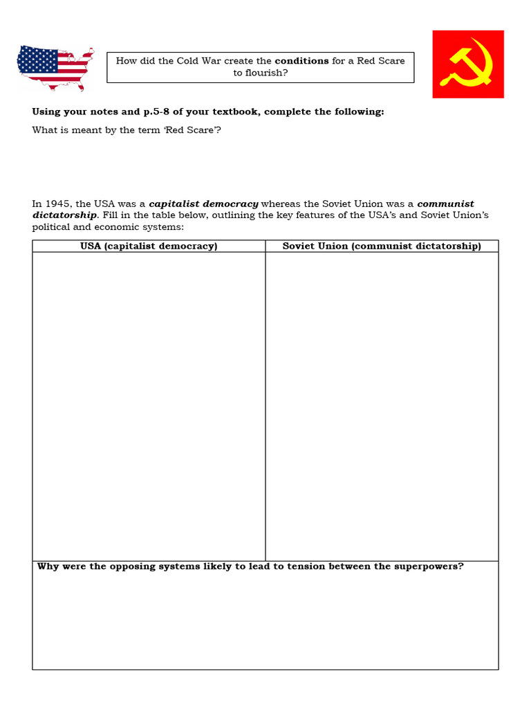 1.1 Cold War Context and Conditions For A Red Scare | PDF