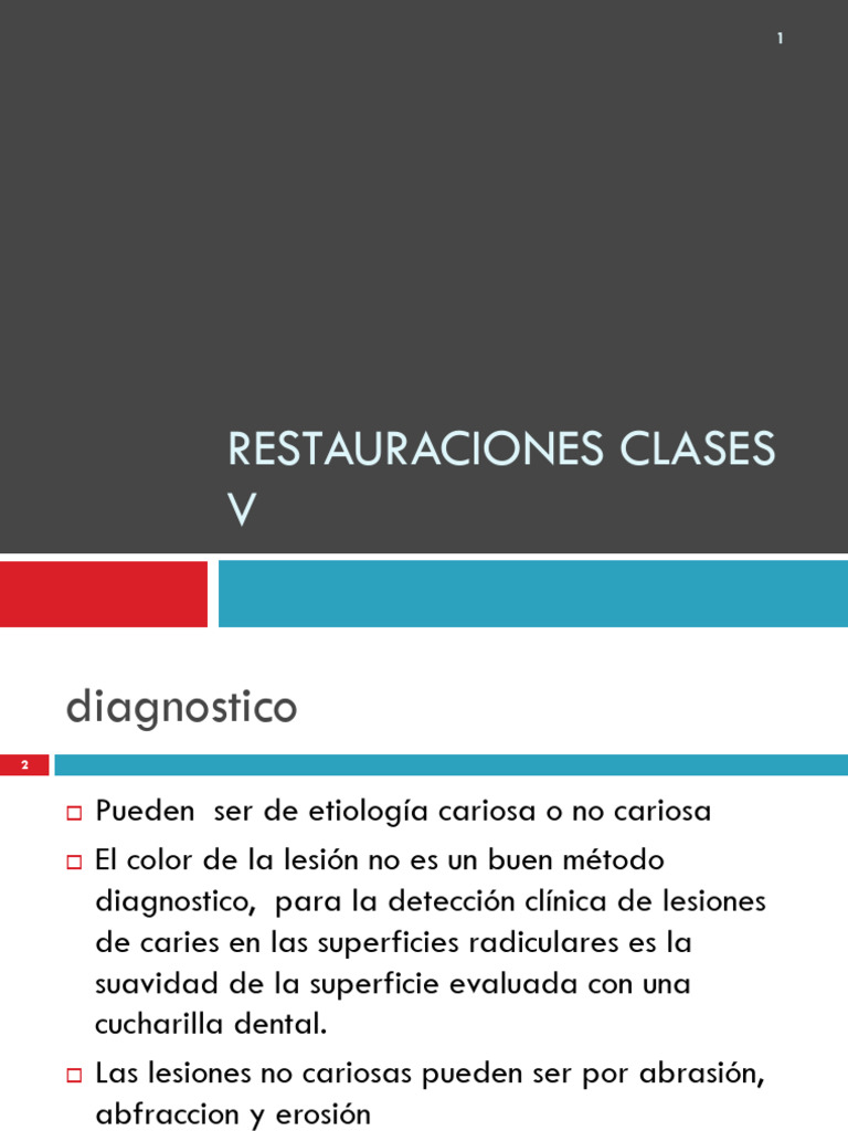 Clase V Resina | PDF | Grabado | Esmalte de dientes