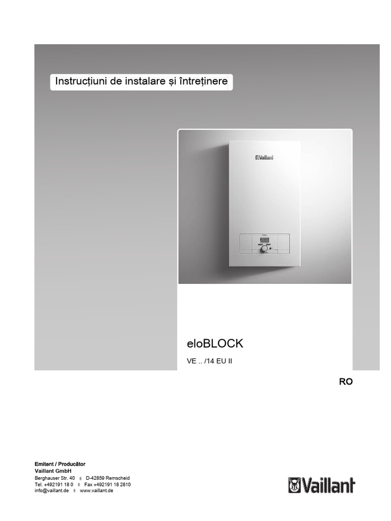 Centrala Vaillant | PDF