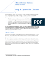 Preambulatory and Operative Clauses Cheat Sheet | PDF | United Nations ...