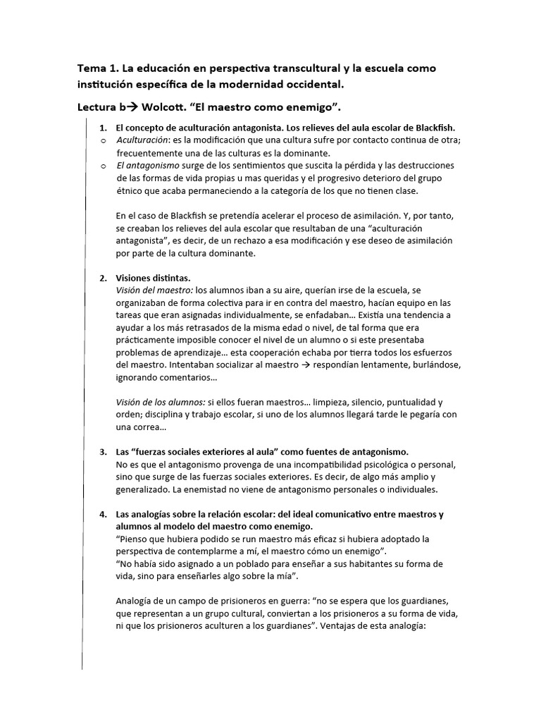 TEMA 1. Resumen. | PDF