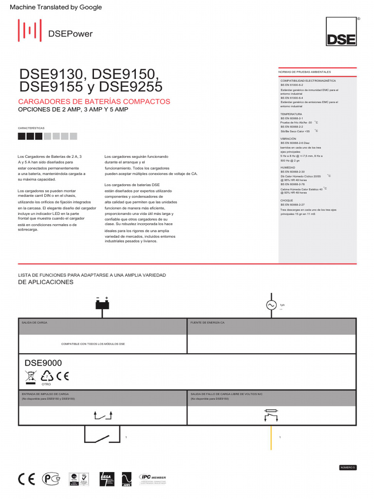 DSE91xx-DSE92xx-Data-Sheet (1) | PDF | Cargador de batería | Bienes ...