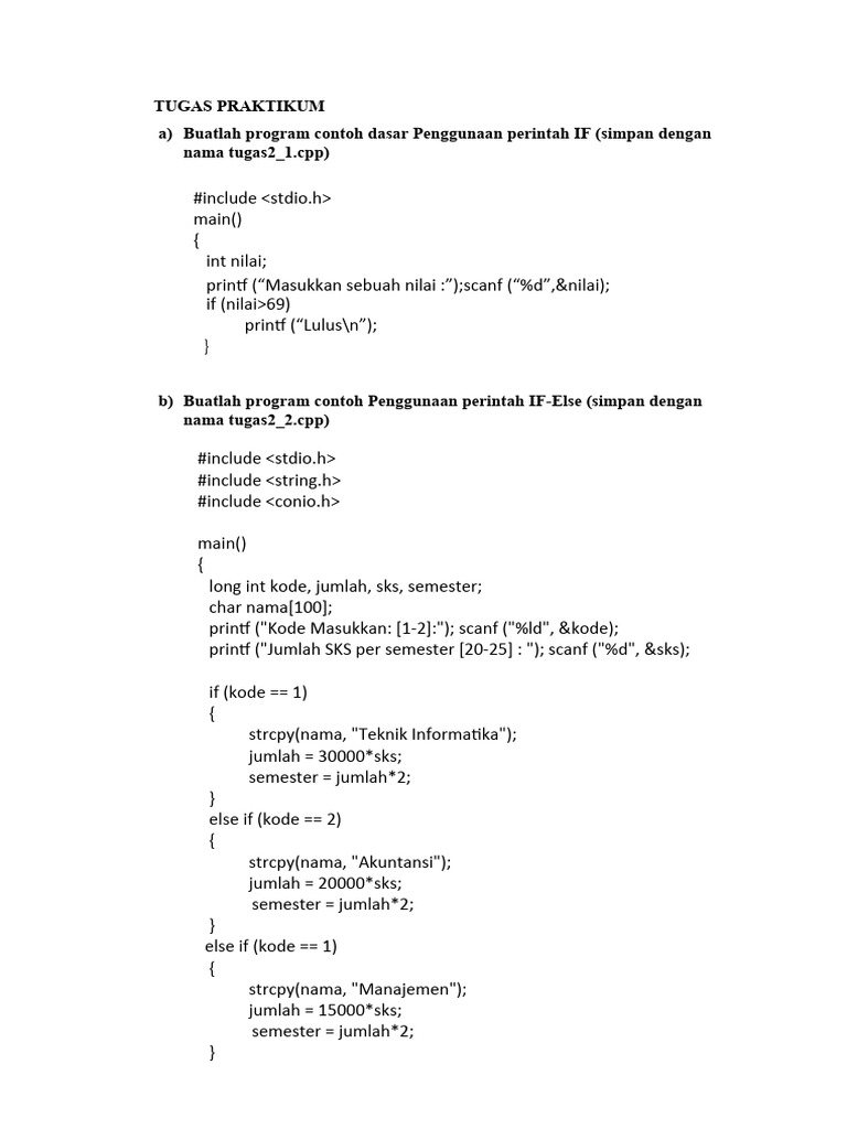 Tugas 2 - Praktek | PDF