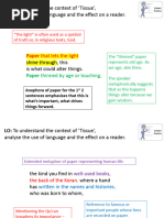 Analysis of "Tissue" by Imtiaz Dharker | PDF