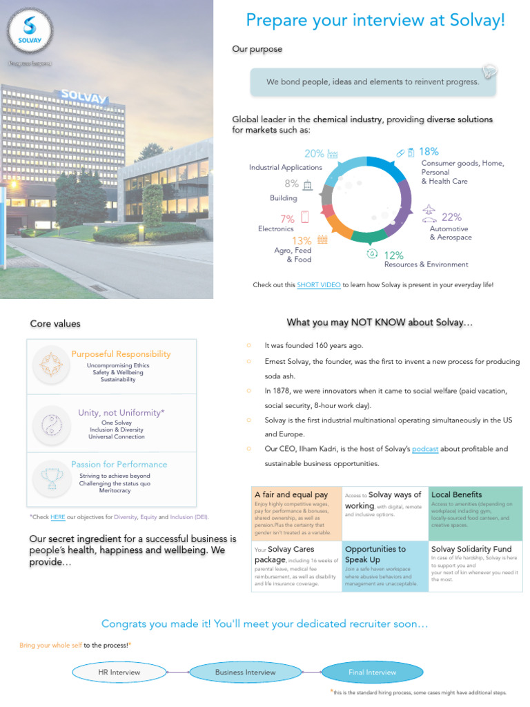 Prepare Your Interview at Solvay | PDF